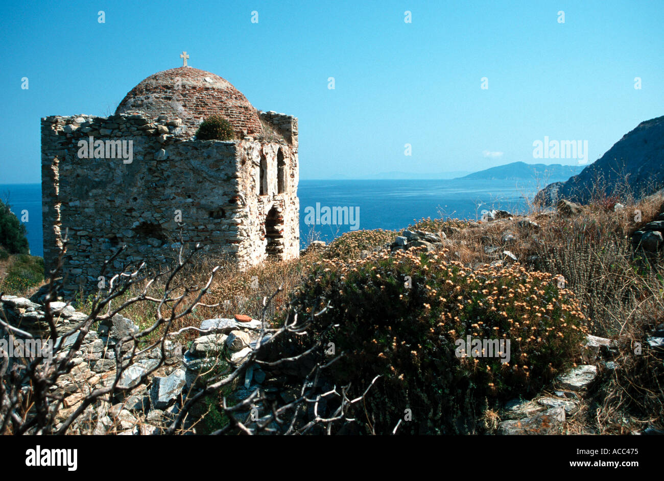 Skiathos kastro fortress hi-res stock photography and images - Alamy