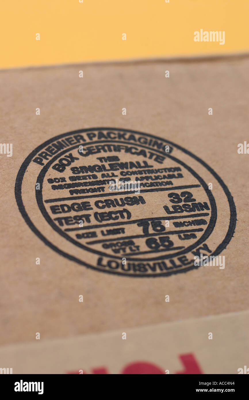 box certificate label Stock Photo - Alamy