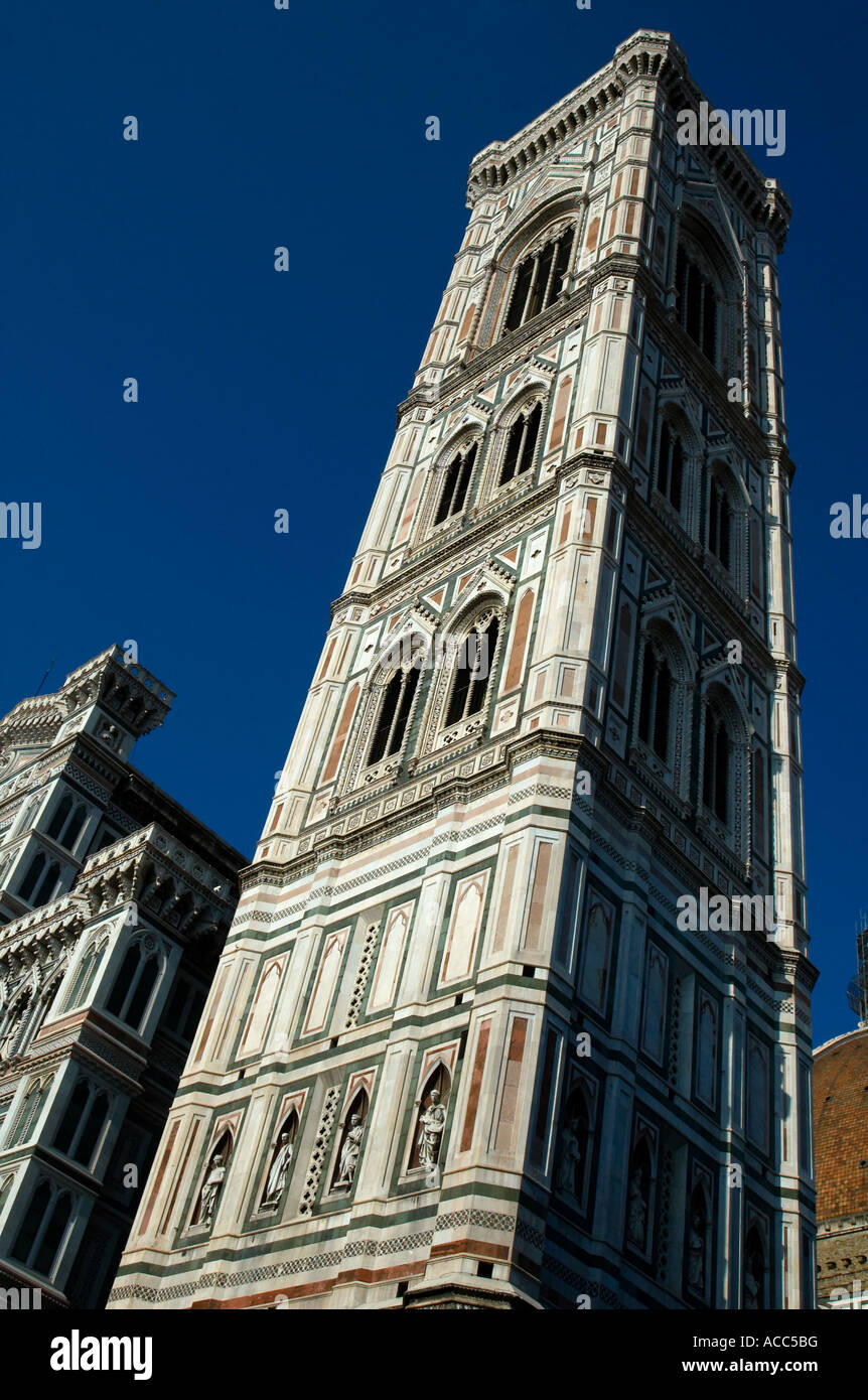 Bell tower of Duomo Florence Italy designed by Giotto Stock Photo - Alamy