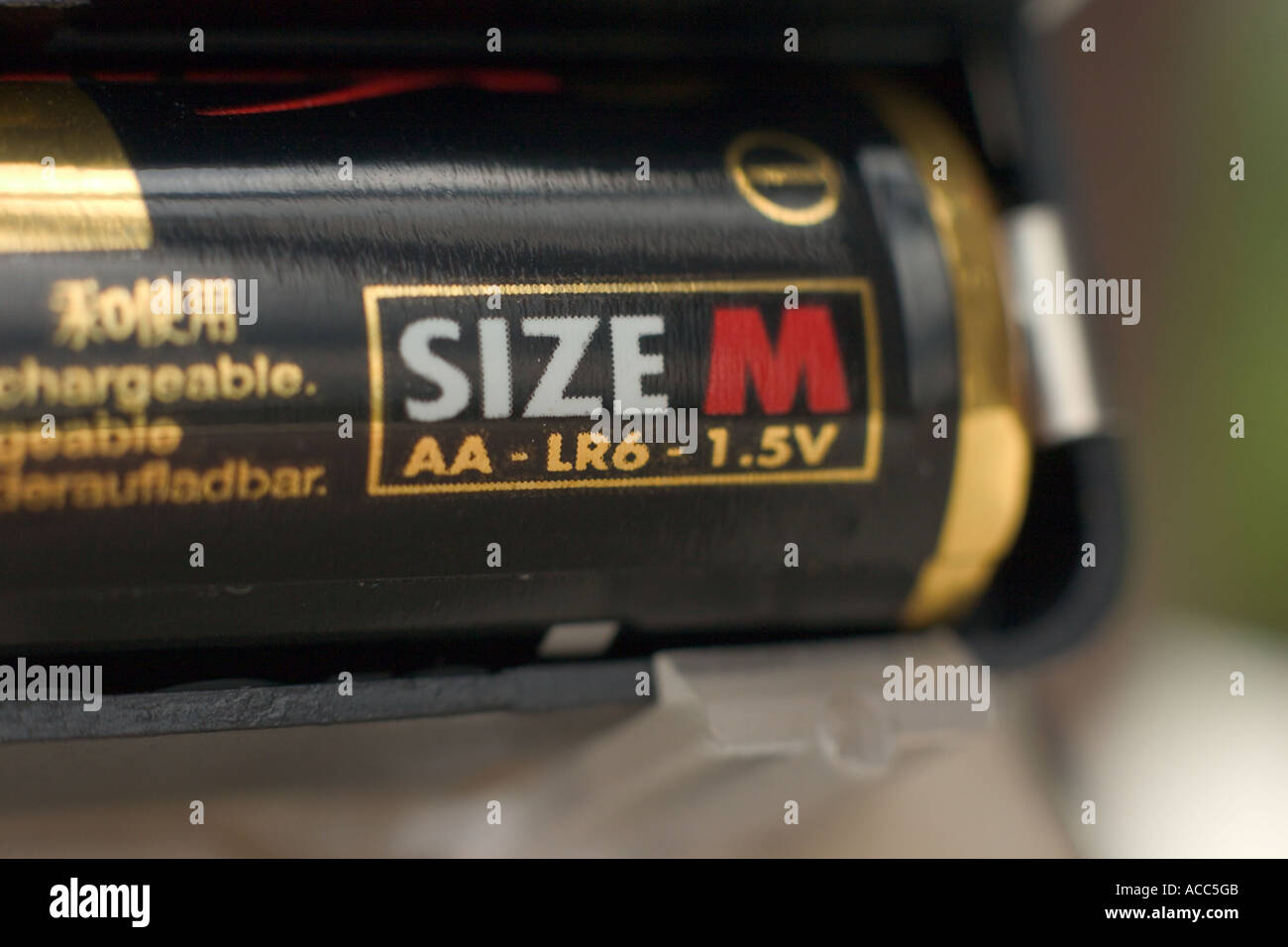 battery size label Stock Photo - Alamy