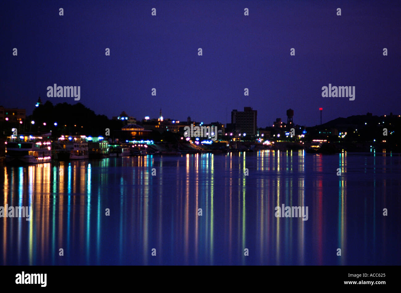 Night view of the river Nile at Aswan, Egypt Stock Photo - Alamy