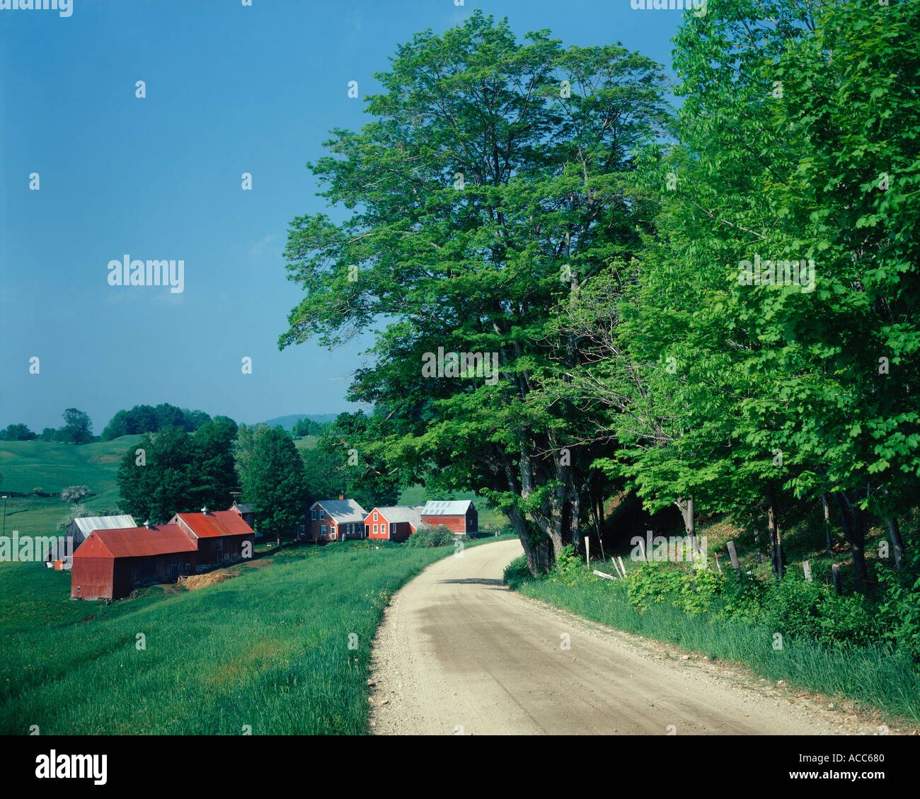 Jenne Farm in Reading Vermont USA during Fall foliage season Stock ...