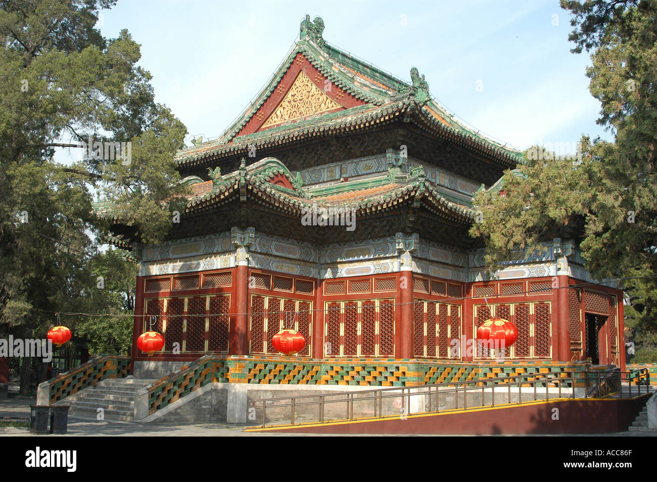 round city temple Beijing china Stock Photo - Alamy