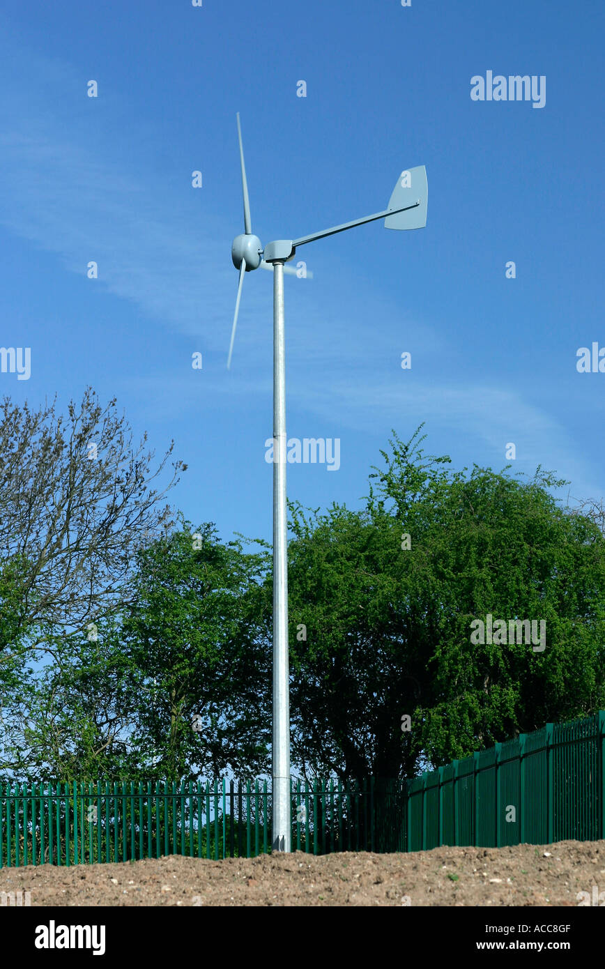 The new eco friendly Mapperley Plains School the new wind turbine and ...