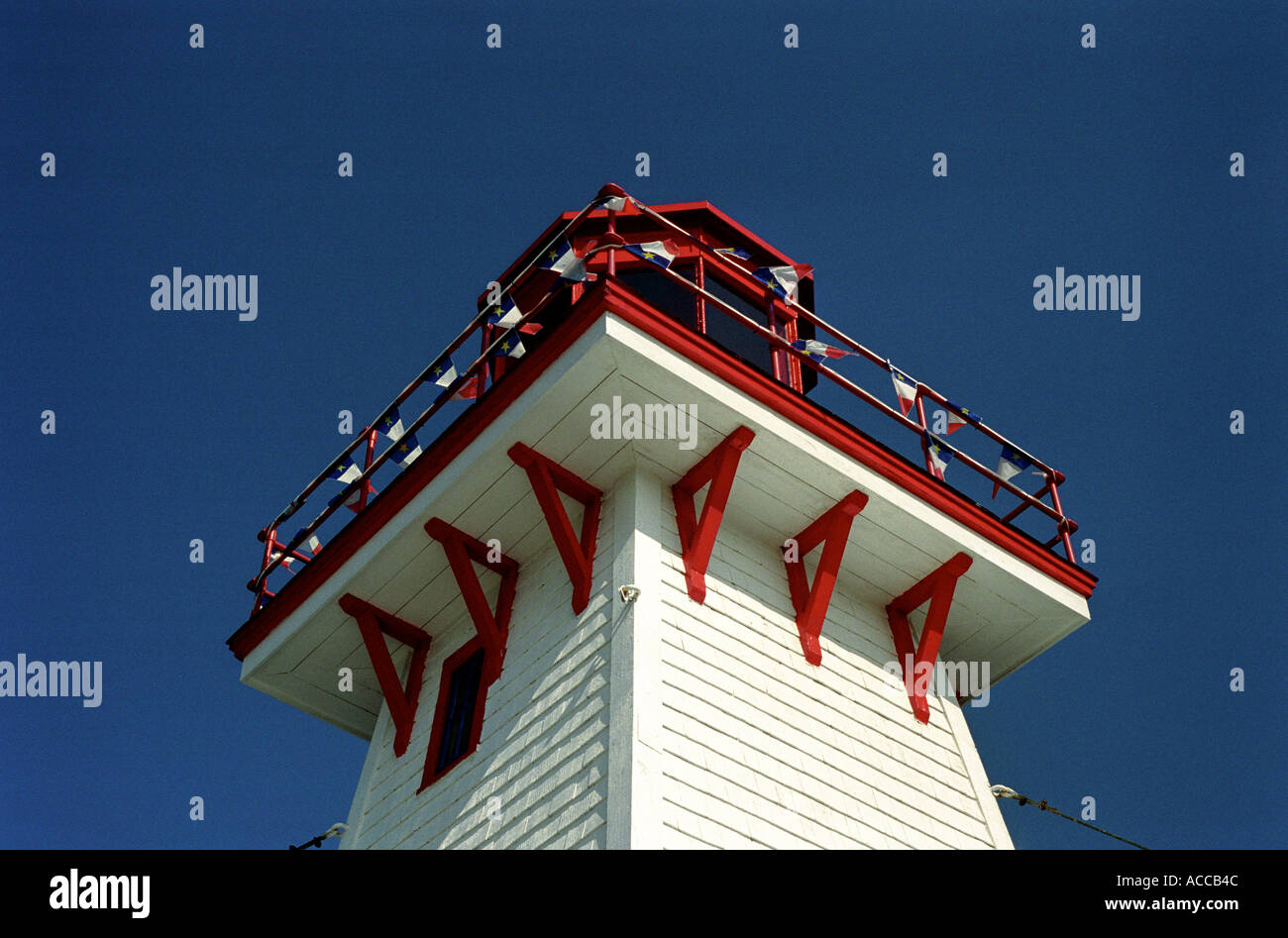 Shippagan Lighthouse in Shippagan New Brunswick Canada decorated with ...
