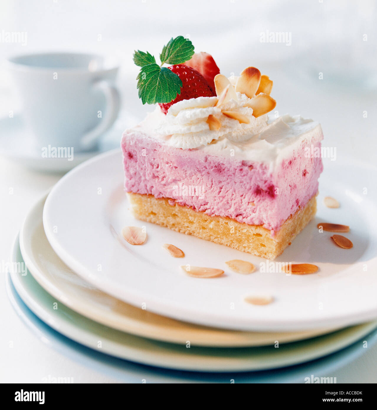 A piece of cake close-up Stock Photo - Alamy