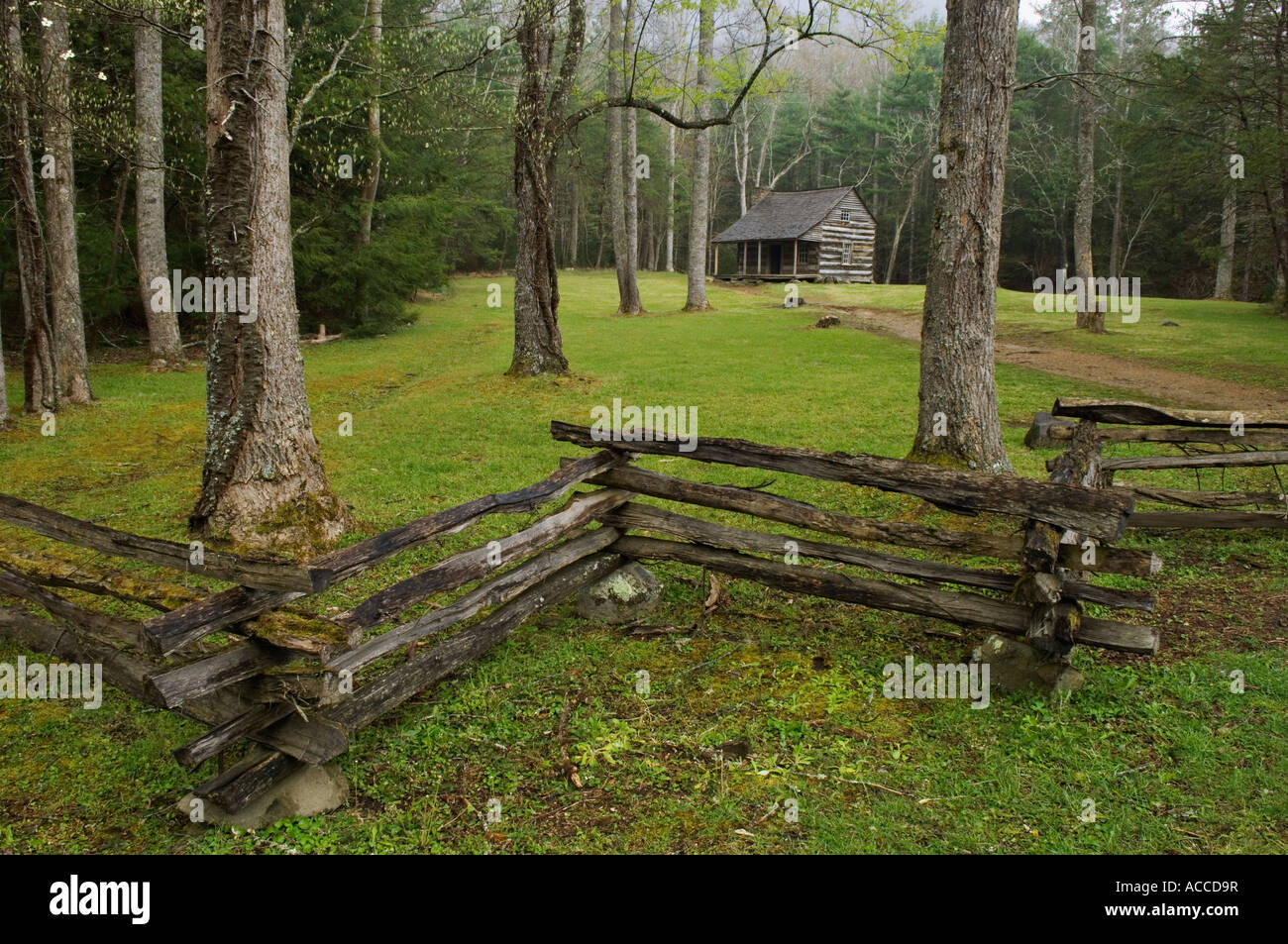 Carter Shields Cabin Cades Cove Great Smoky Mountains National Park ...