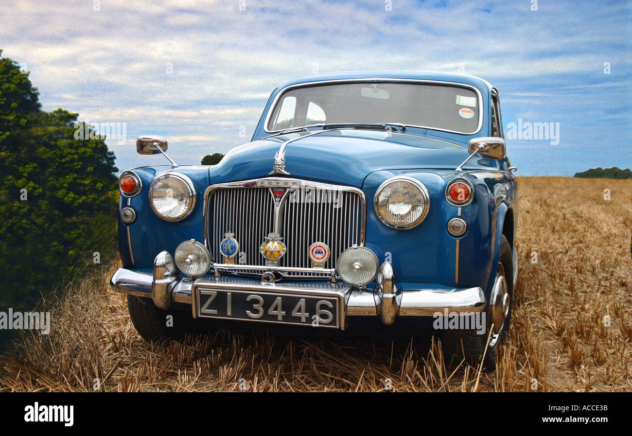 Classic 3.5 Litre Rover Saloon Car Stock Photo - Alamy