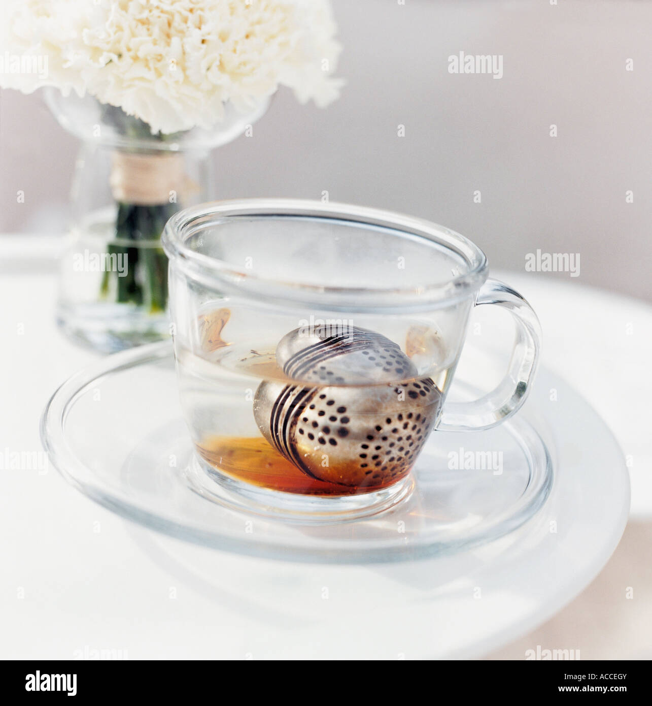 Tea in a teacup Stock Photo - Alamy