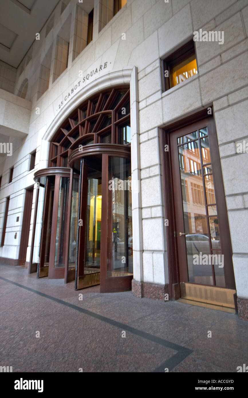 One Cabot Square entrance Docklands London E14 England Stock Photo - Alamy