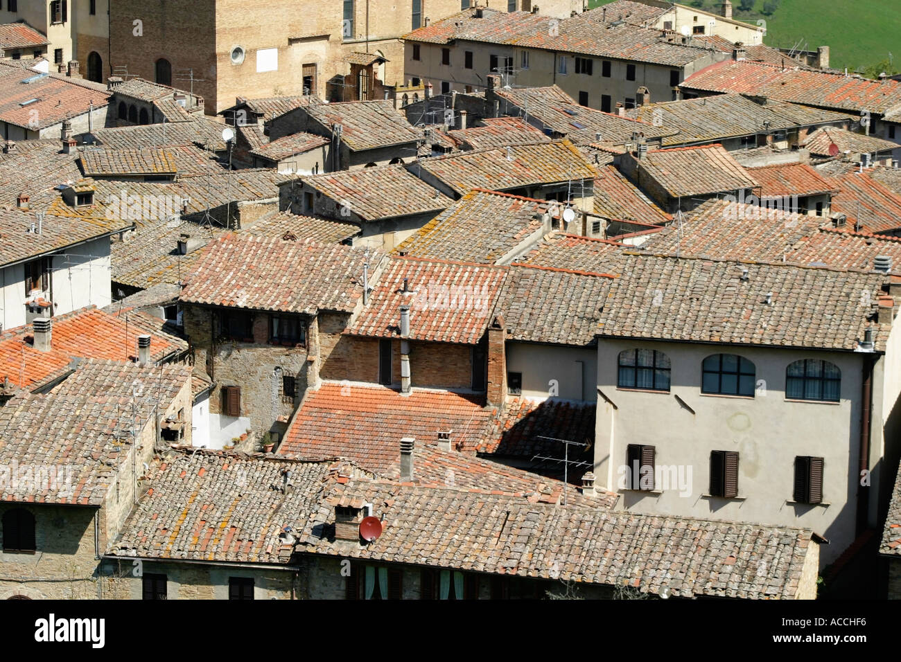 Rooftop view Tuscany Italy Stock Photo - Alamy