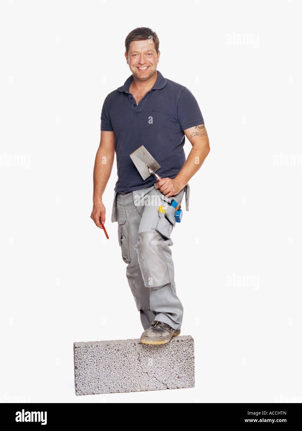 Portrait of a male carpenter Stock Photo - Alamy