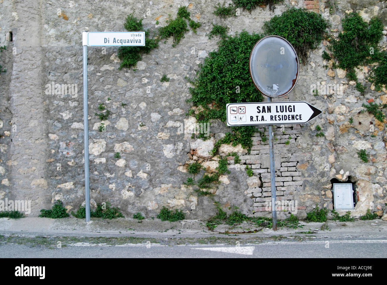 Direction signs rome hi-res stock photography and images - Alamy