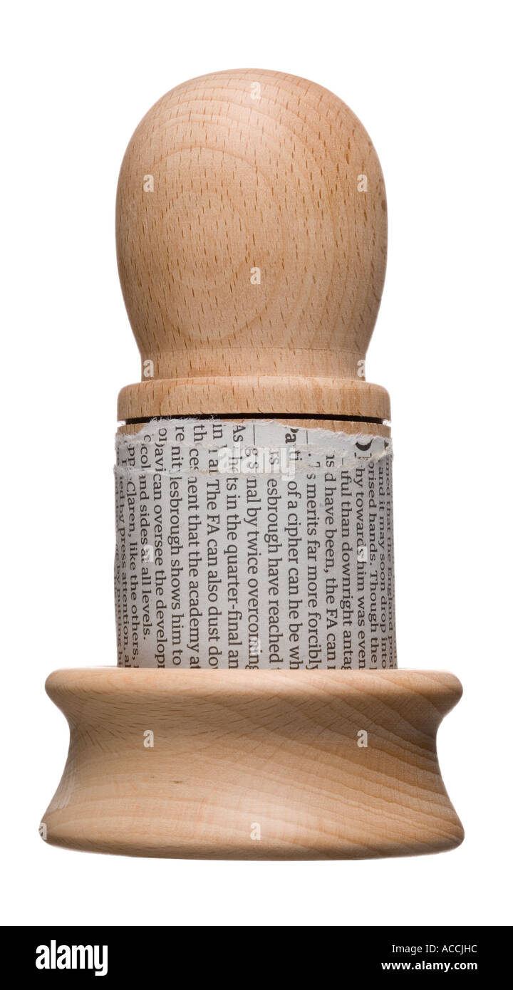 Wooden seed pot maker Stock Photo - Alamy