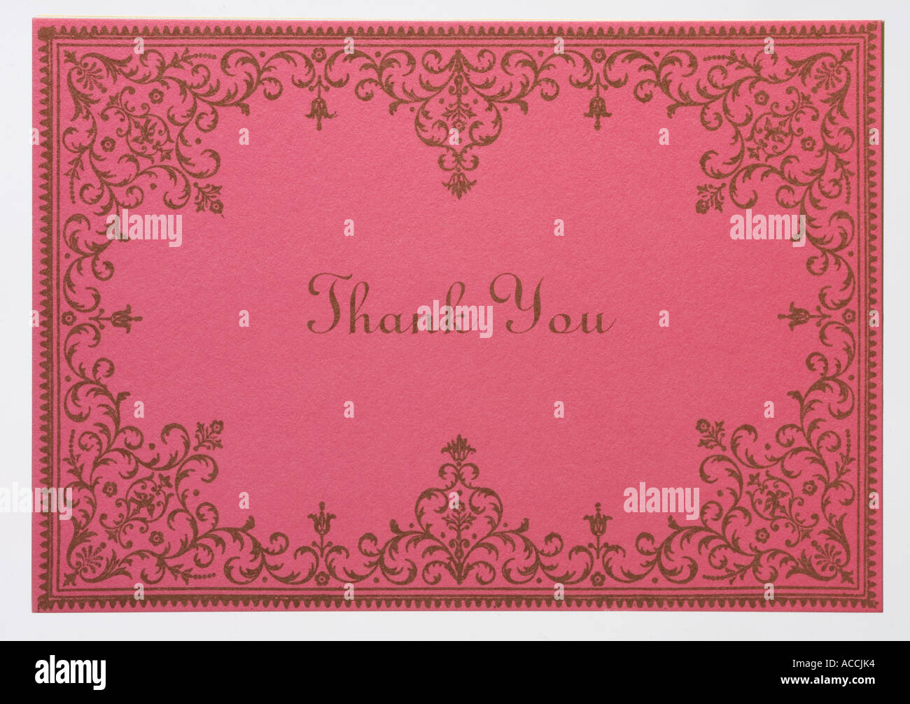 Thank you card Stock Photo - Alamy
