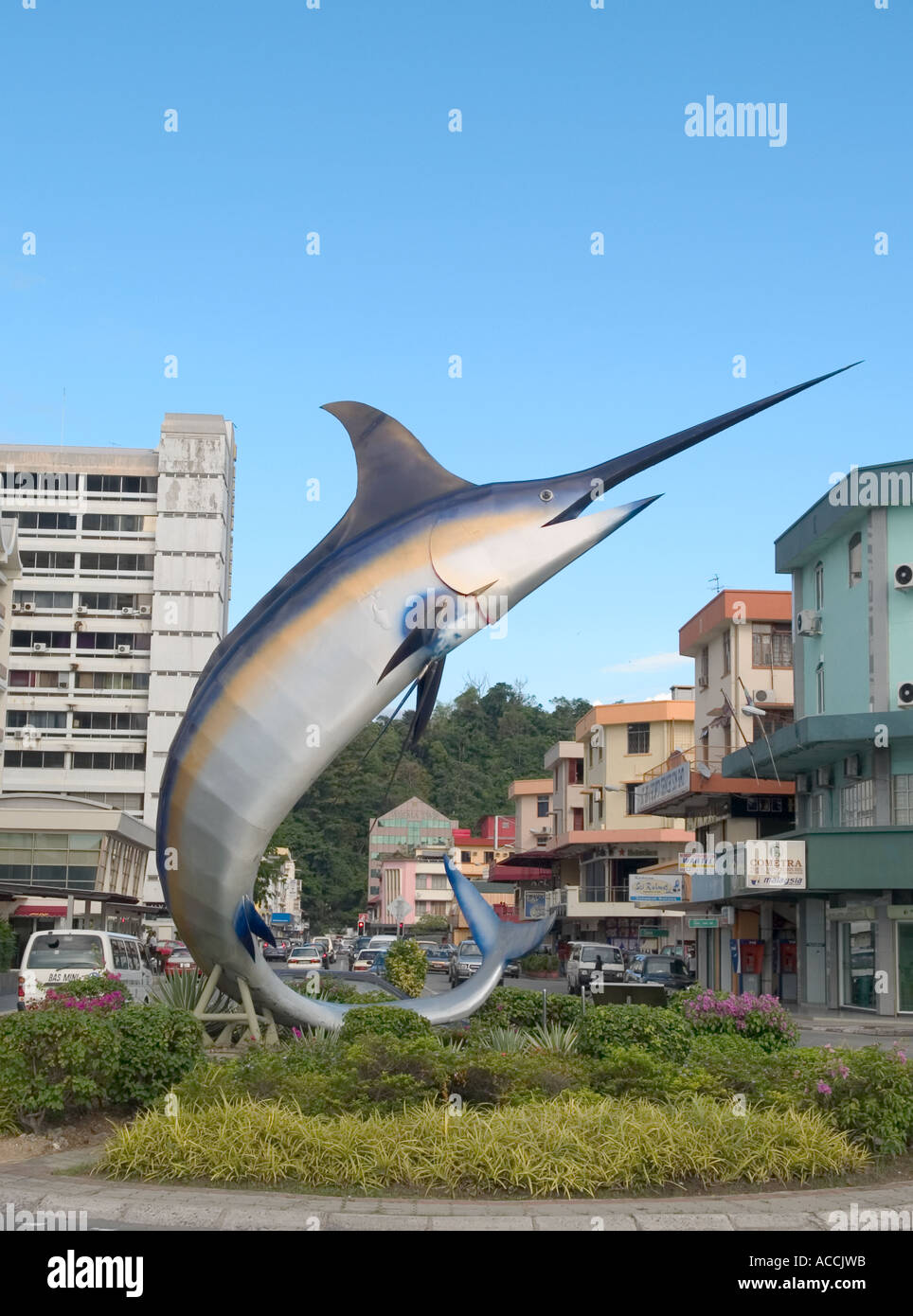 Pt portrait swordfish monument roundabout hi-res stock photography and ...