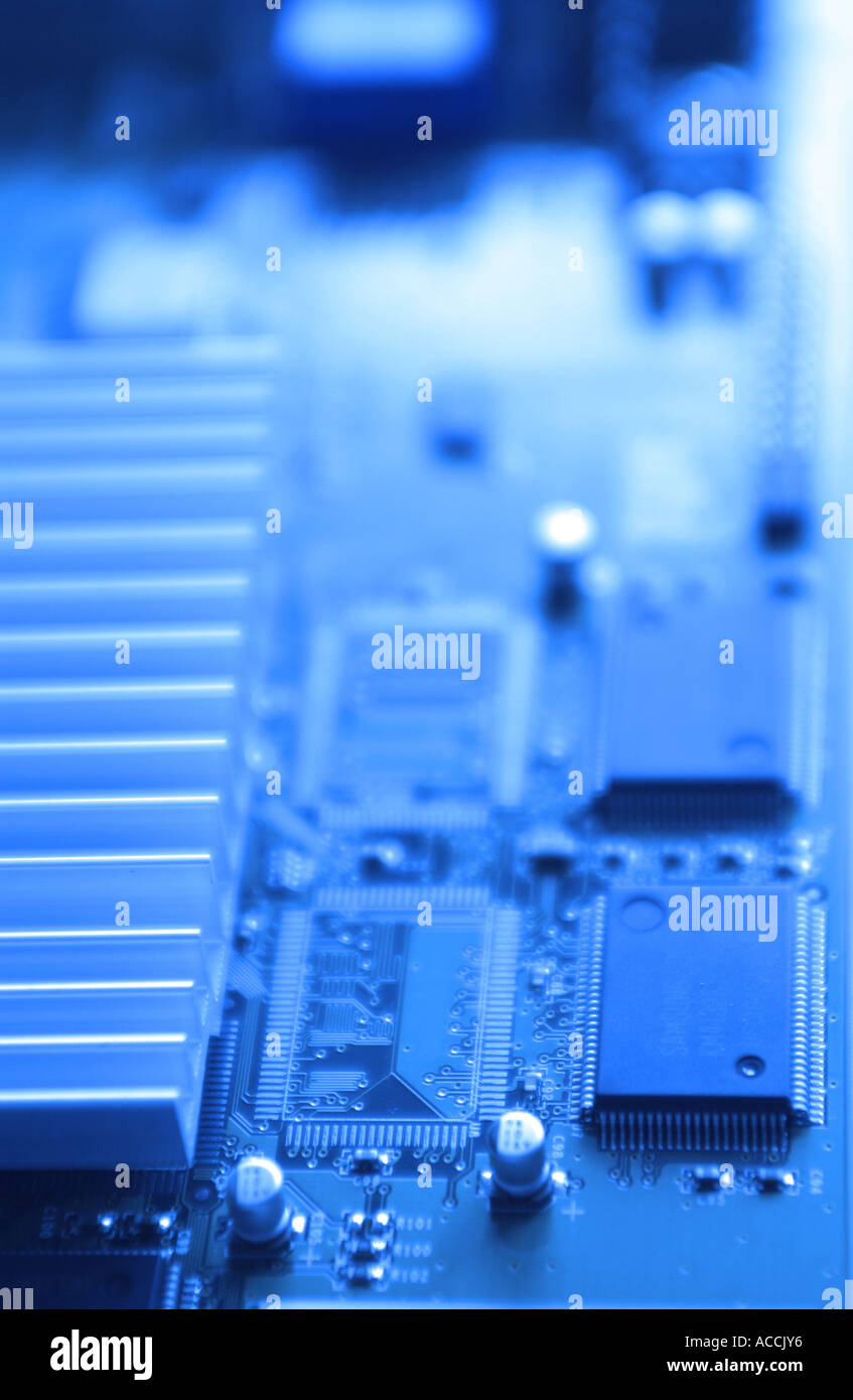 the inside workings of a computer including memory chips and other ...