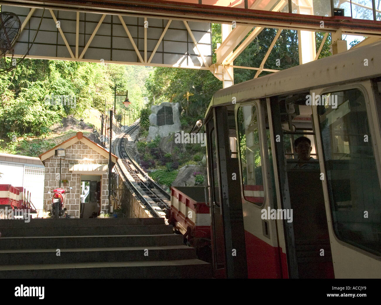 FUNICULAR RAILWAY, PENENG HILL, PENENG, MALAYSIA Stock Photo - Alamy
