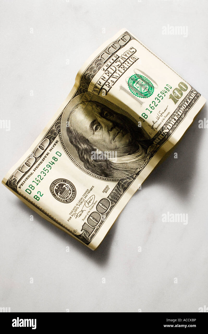 A lumpy dollar bill Stock Photo - Alamy