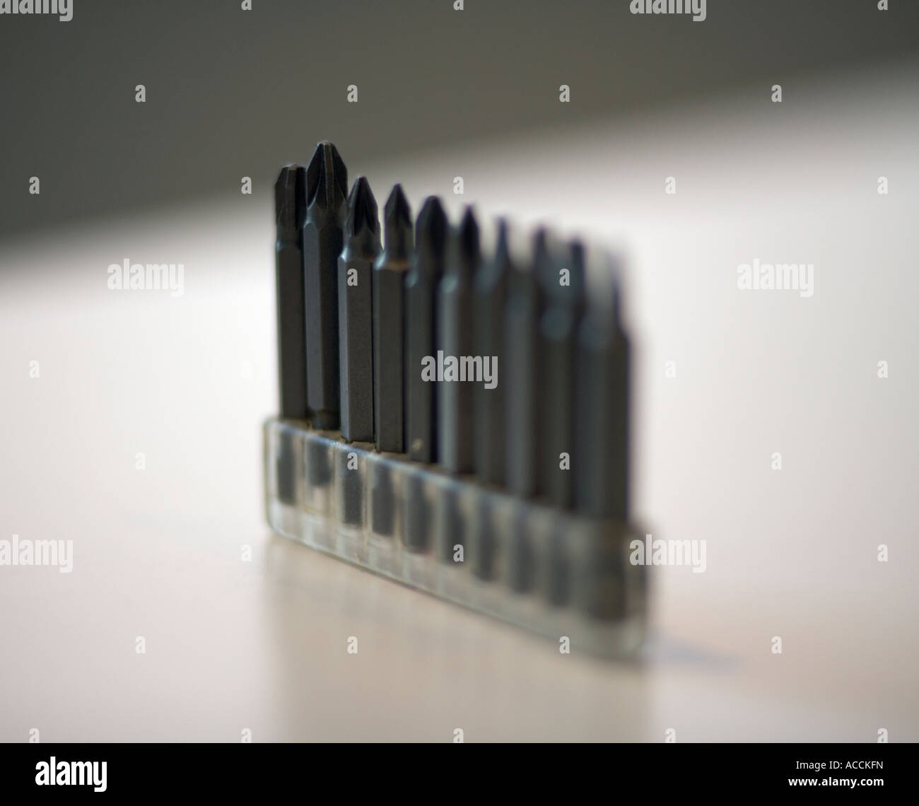 Parts to a screwdriver close-up Stock Photo - Alamy