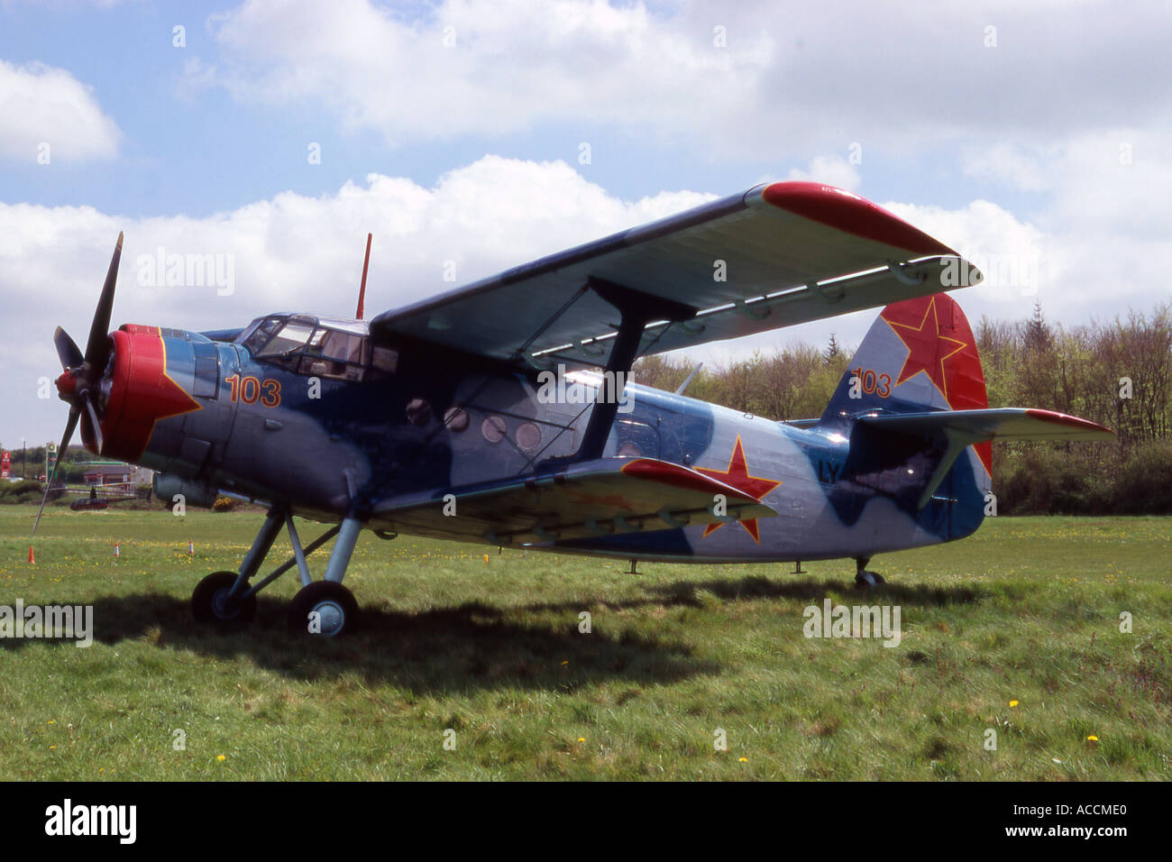 Antonov AN2 biplane Stock Photo - Alamy