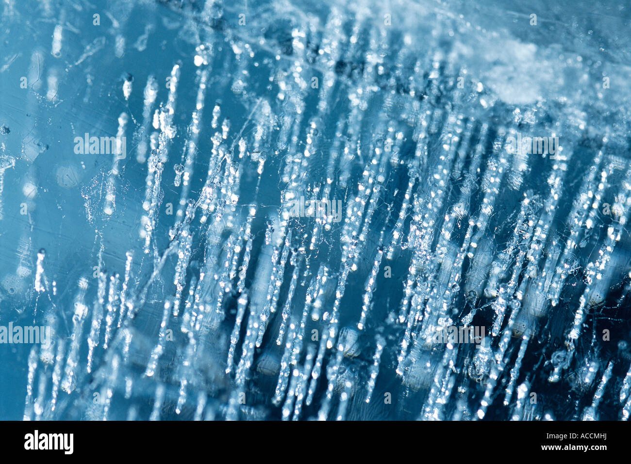 Bubbles in ice Stock Photo - Alamy
