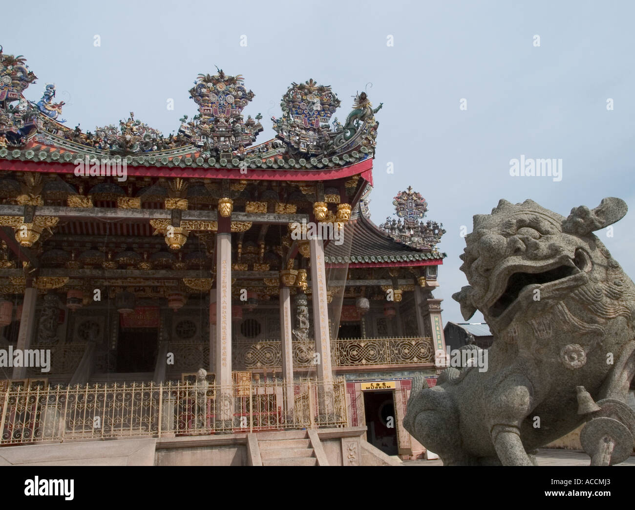 STATUE KHOO KONGSI TEMPLE GEORGETOWN CHINATOWN PENANG MALAYSIA Stock ...