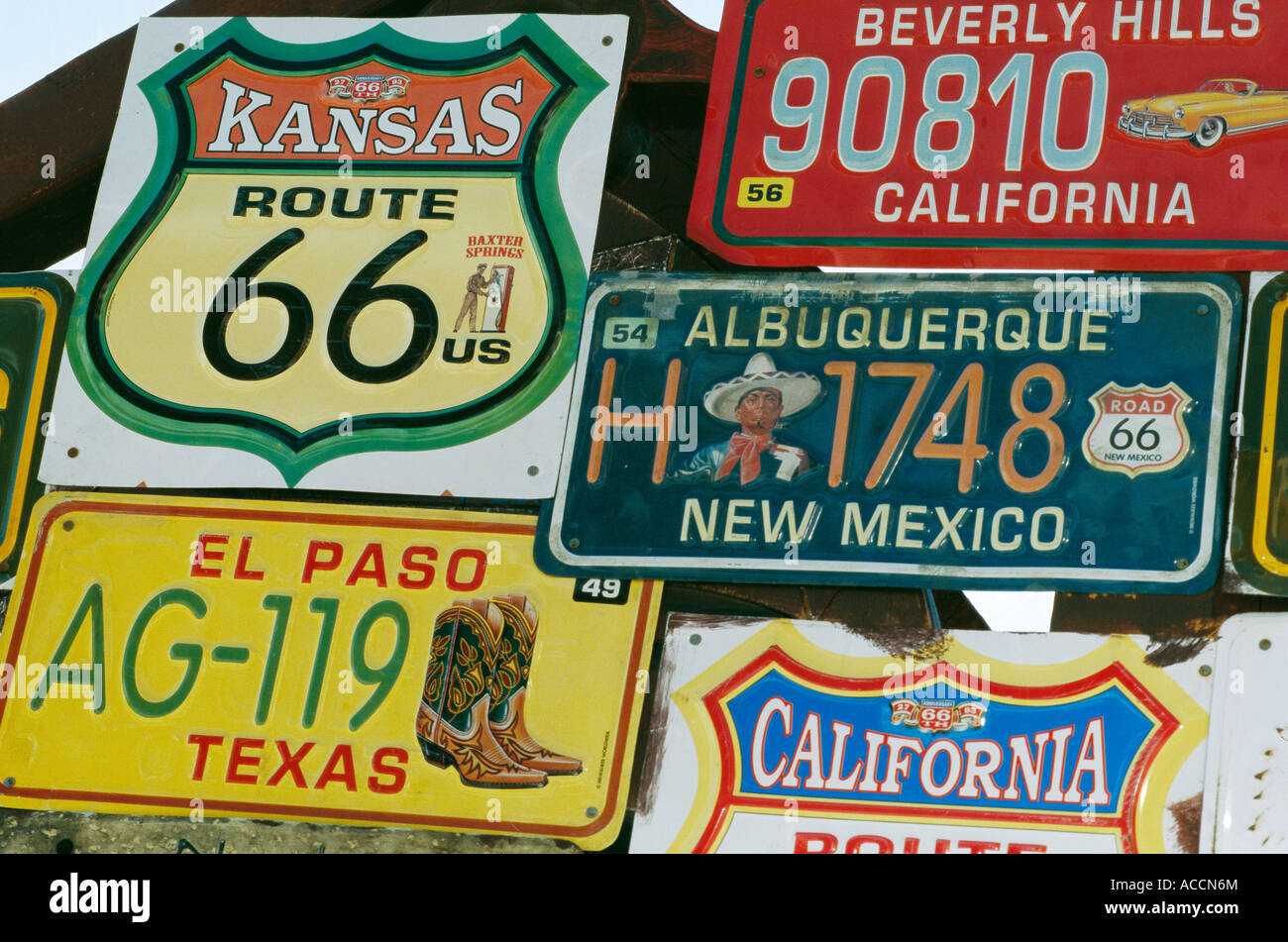 American license plates Stock Photo - Alamy