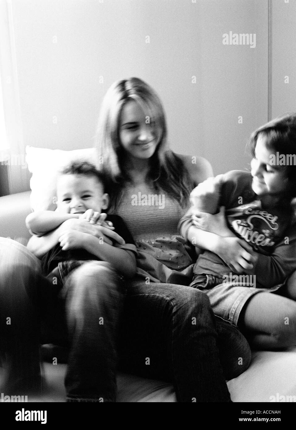 Mother boy years in Black and White Stock Photos & Images - Alamy