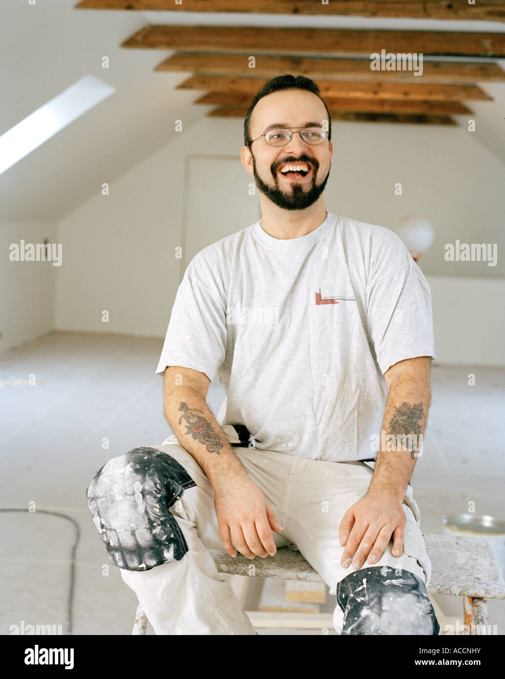 Portrait of a painter Stock Photo - Alamy