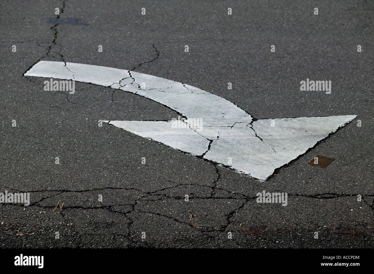 A road mark on a street Stock Photo - Alamy
