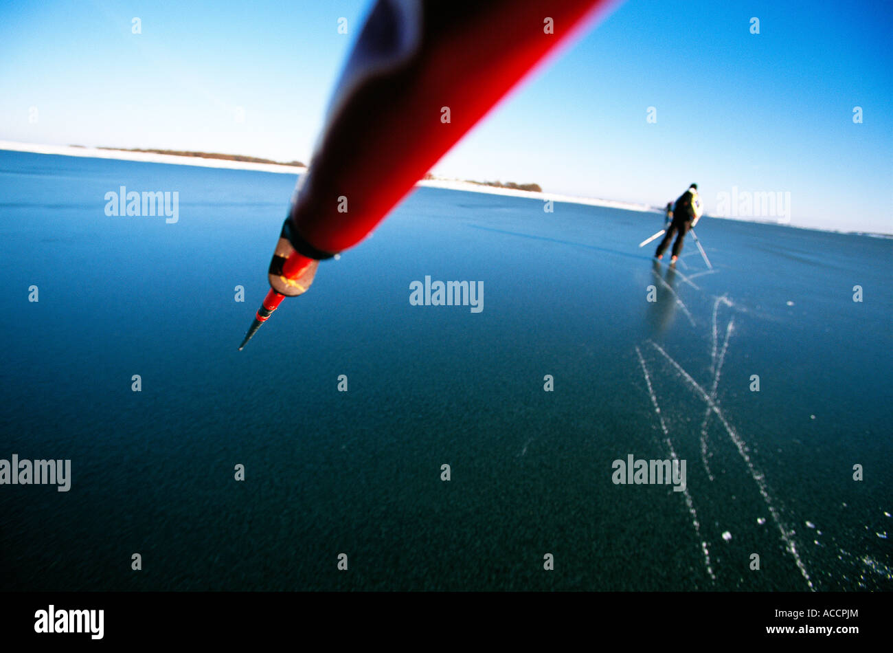 A person long-distance skating Stock Photo - Alamy