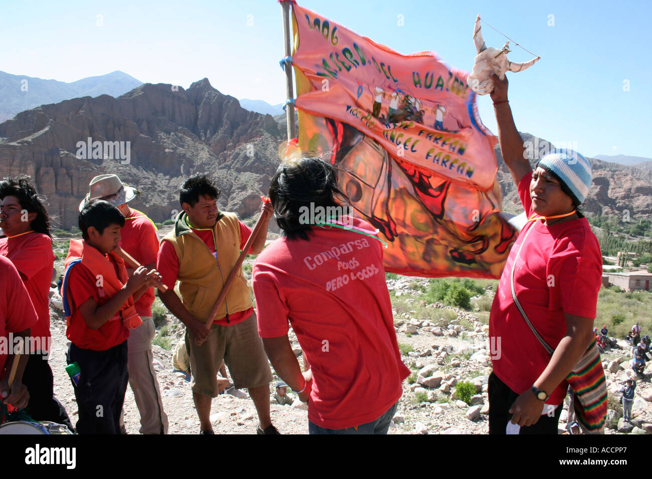 Carnival in Iruya,' calling the devil' ceremony, Quebrada de Humauaca ...