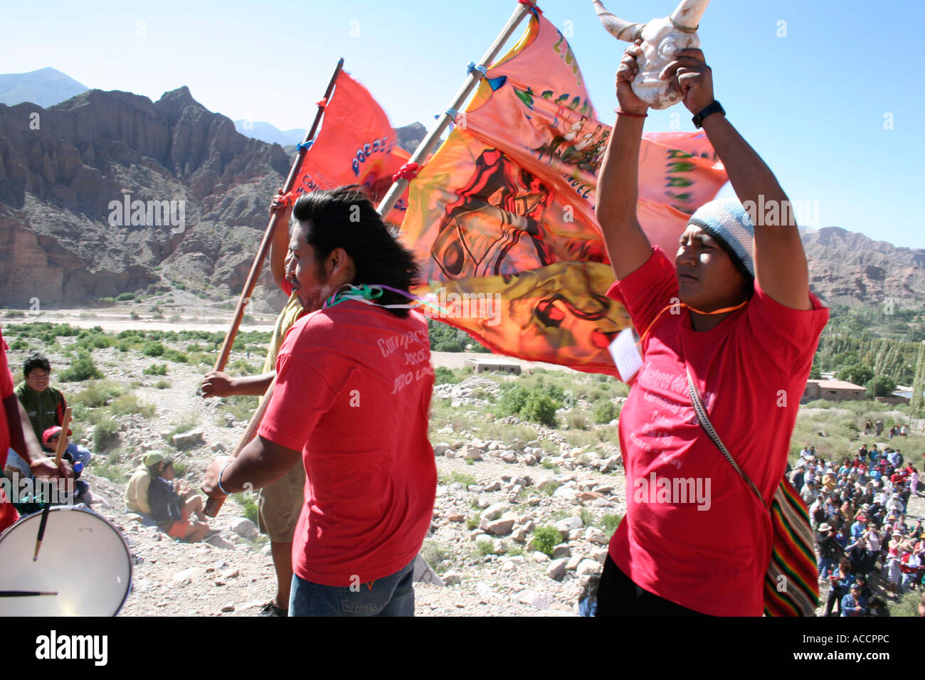 Carnival in Iruya,' calling the devil' ceremony, Quebrada de Humauaca ...