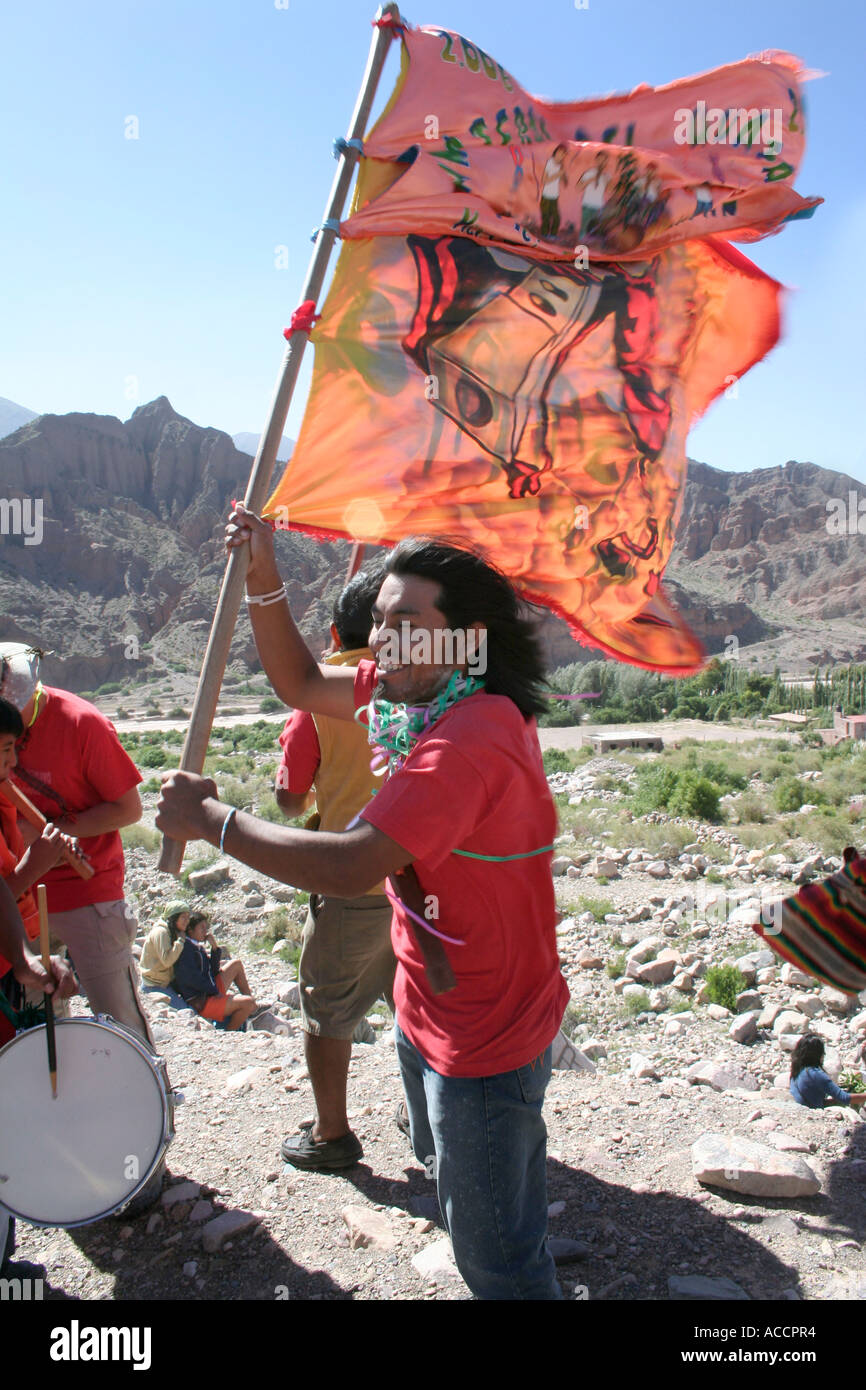 Carnival in Iruya,' calling the devil' ceremony, Quebrada de Humauaca ...