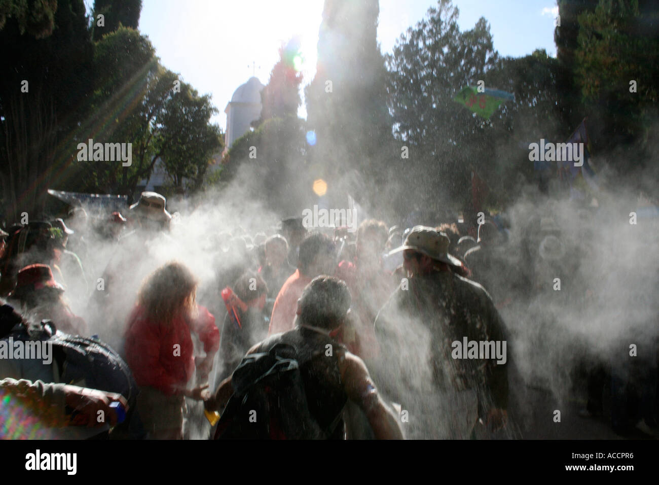 Street scene, carnival in Humahuaca, dancing, drinking, laughting ...