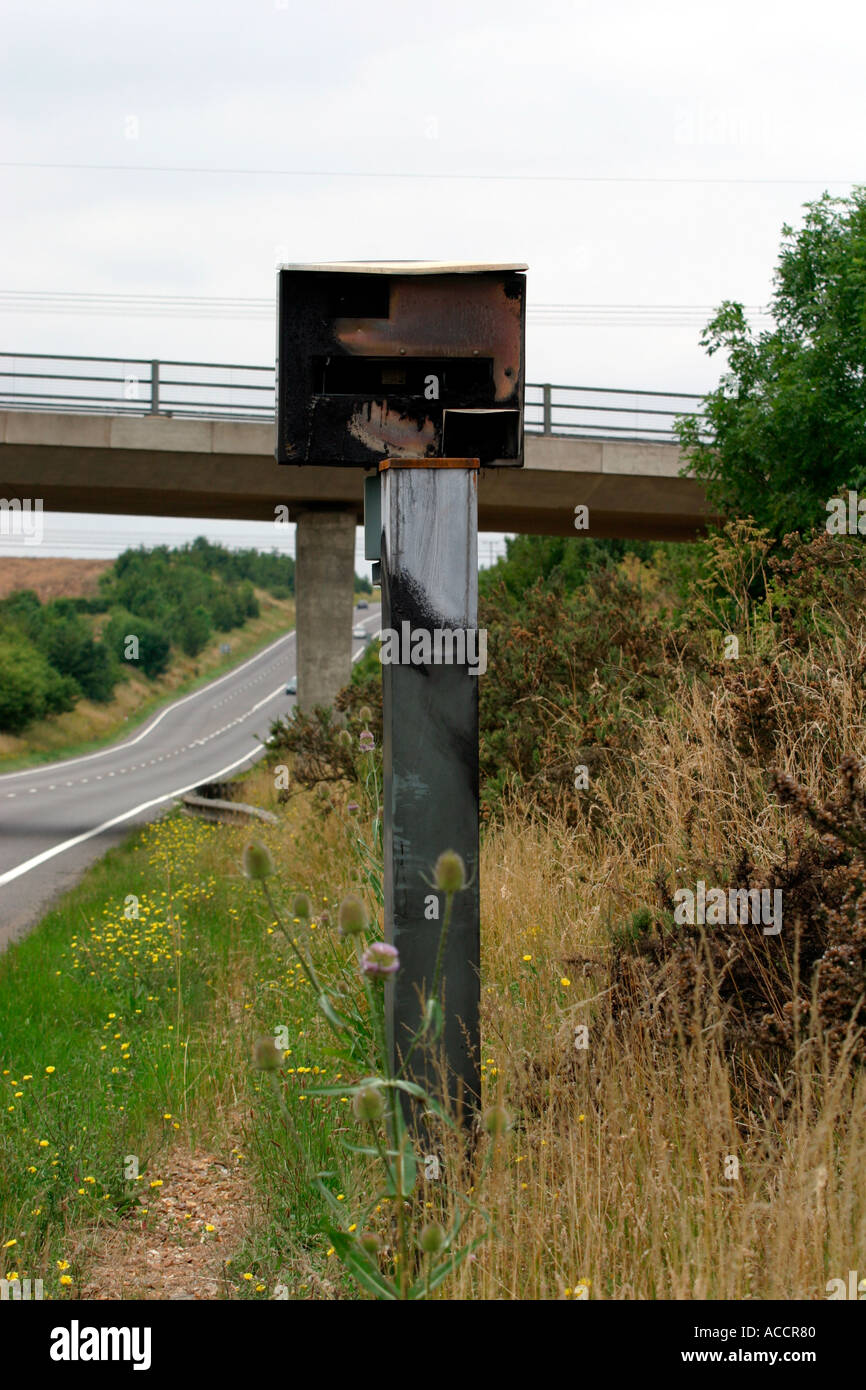 Gatso speed camera near Peterborough Cambridgeshire approaching ...