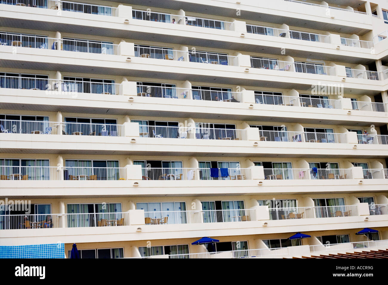 Balconies on a building Stock Photo - Alamy