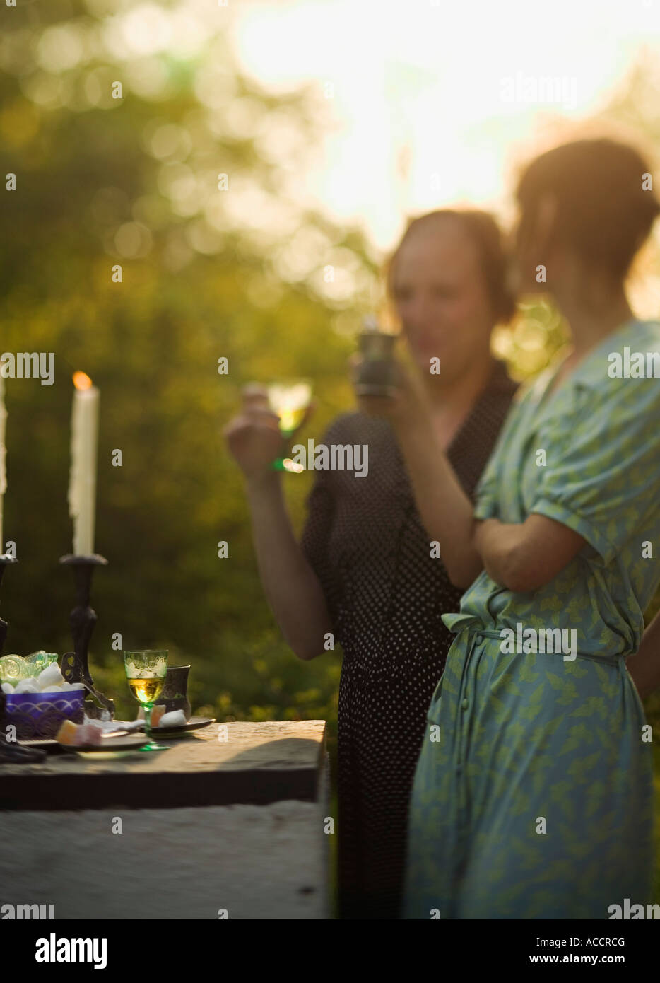 Two women at a party Stock Photo - Alamy