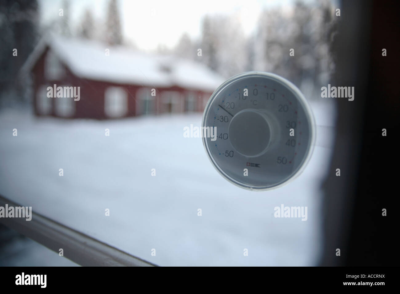 A thermometer showing -23 degrees Stock Photo - Alamy