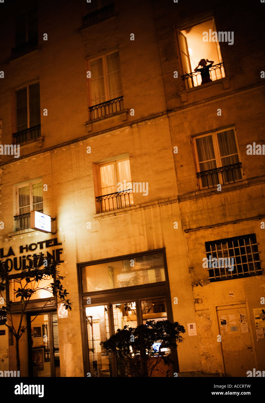 Facade of a hotel in France Stock Photo - Alamy