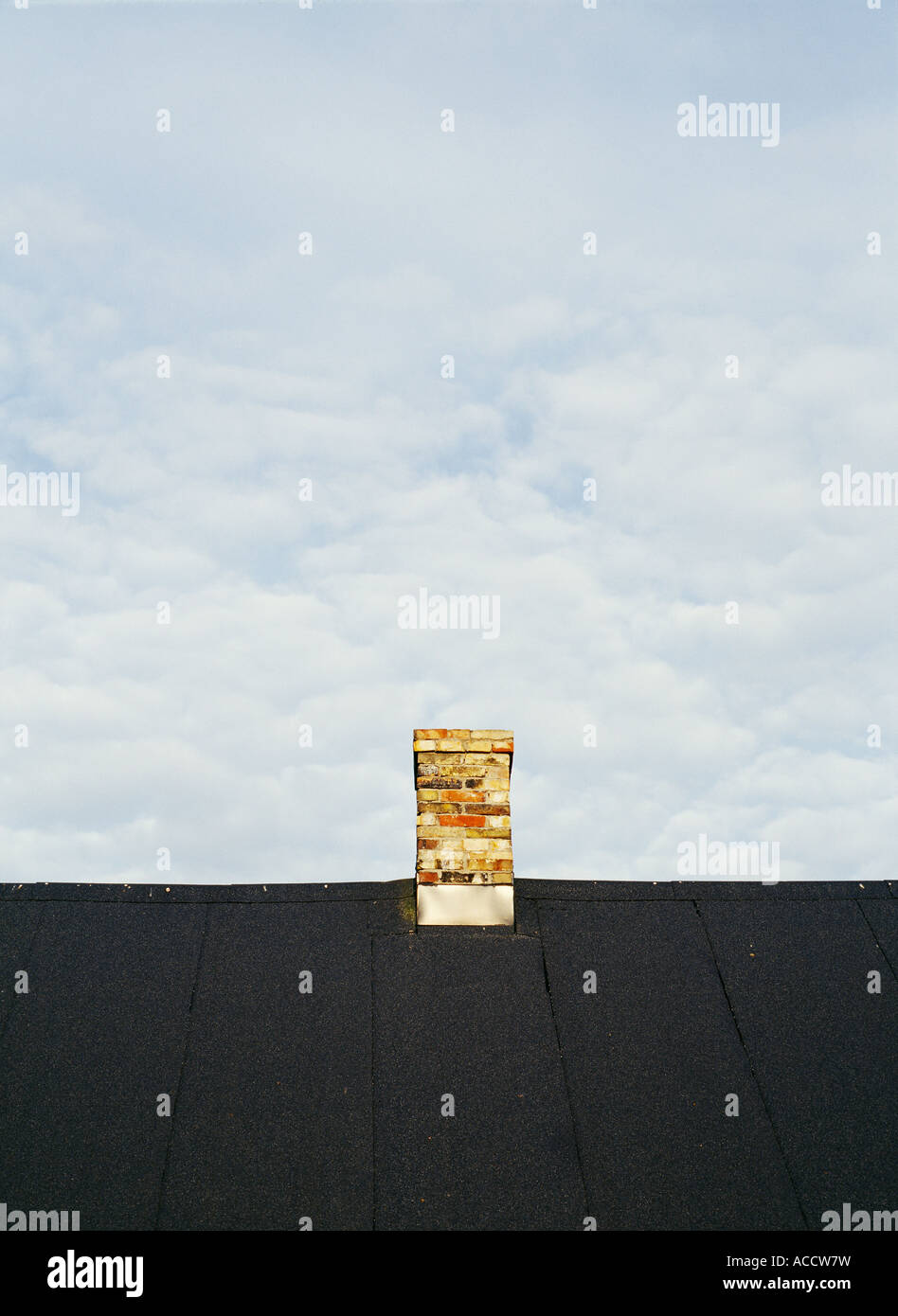 A chimney on a roof Stock Photo - Alamy