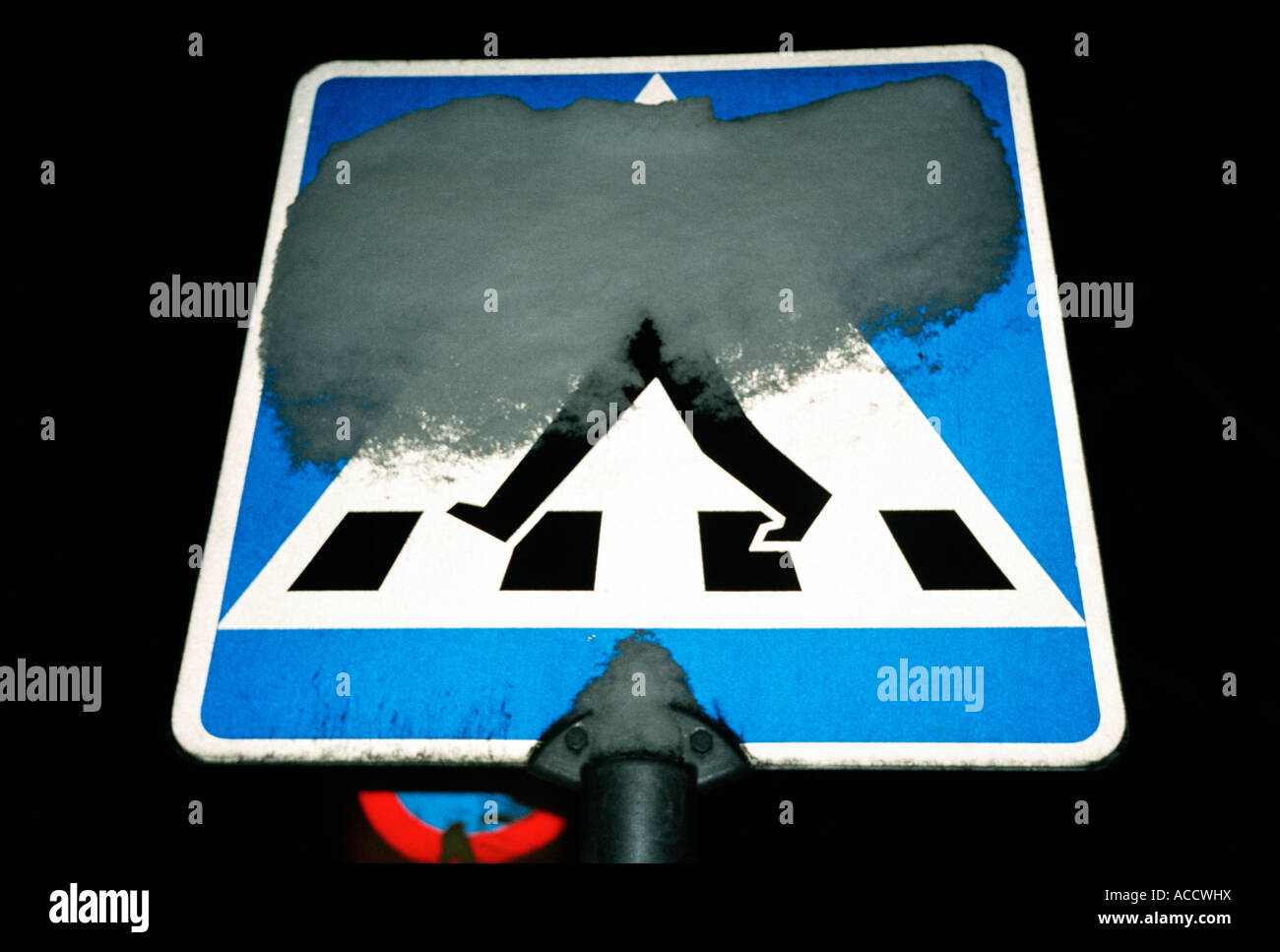 Sign for zebra crossing Stock Photo - Alamy