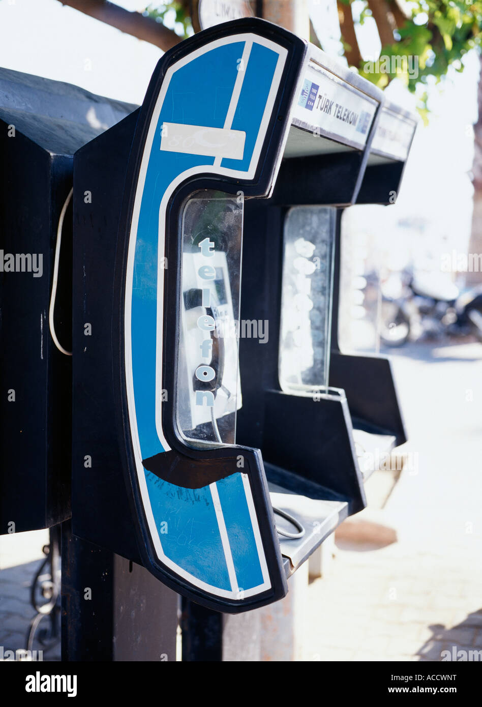 Telephone booths in Turkey Stock Photo - Alamy