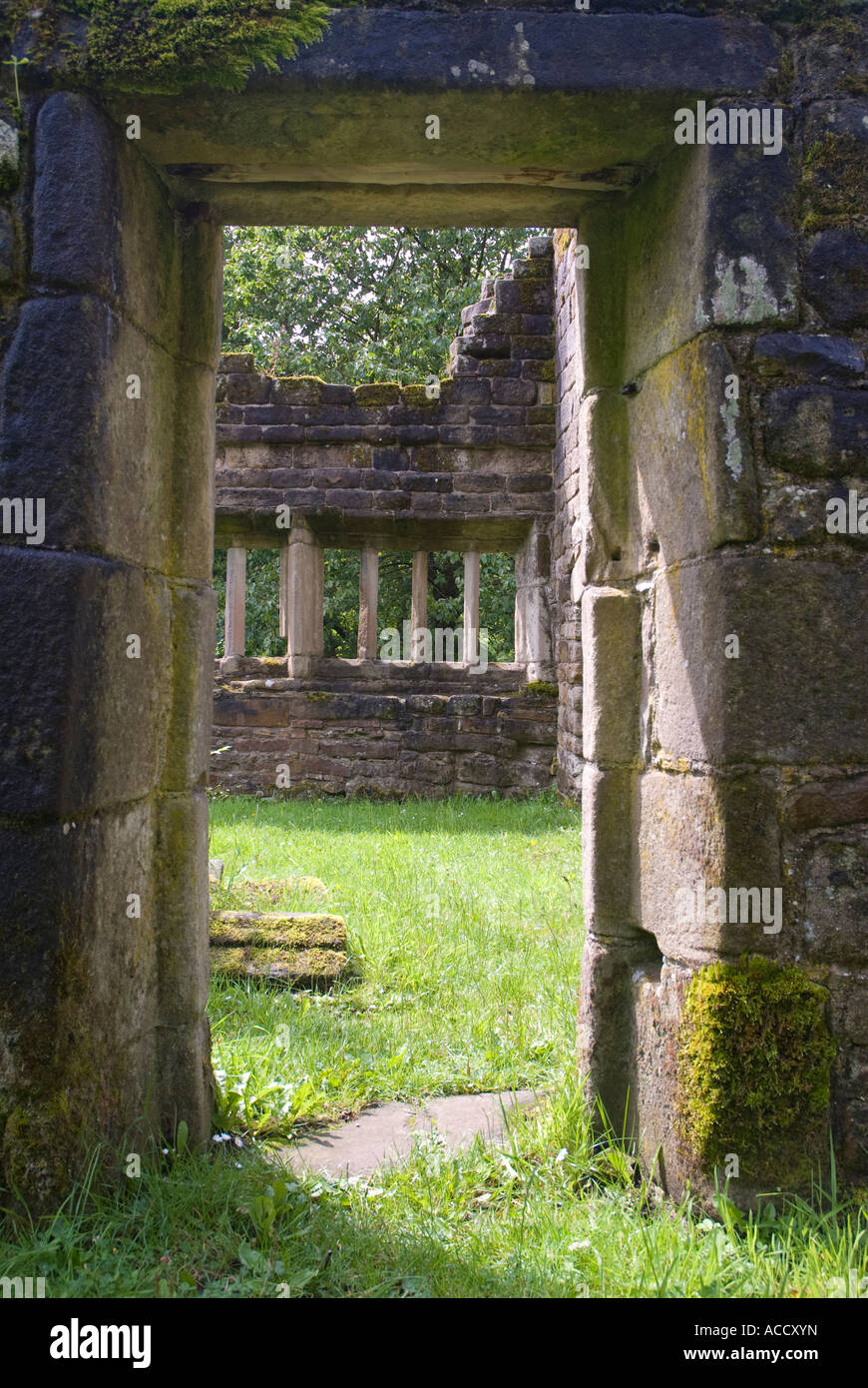 Wycoller, England: The Wycoller Hall ruin Stock Photo - Alamy