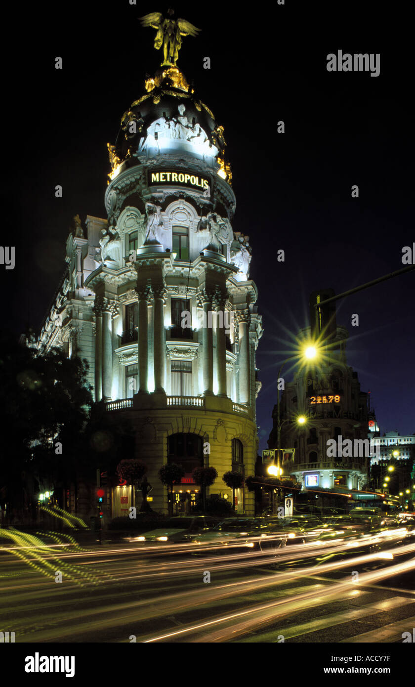 Gran via madrid city hi-res stock photography and images - Alamy