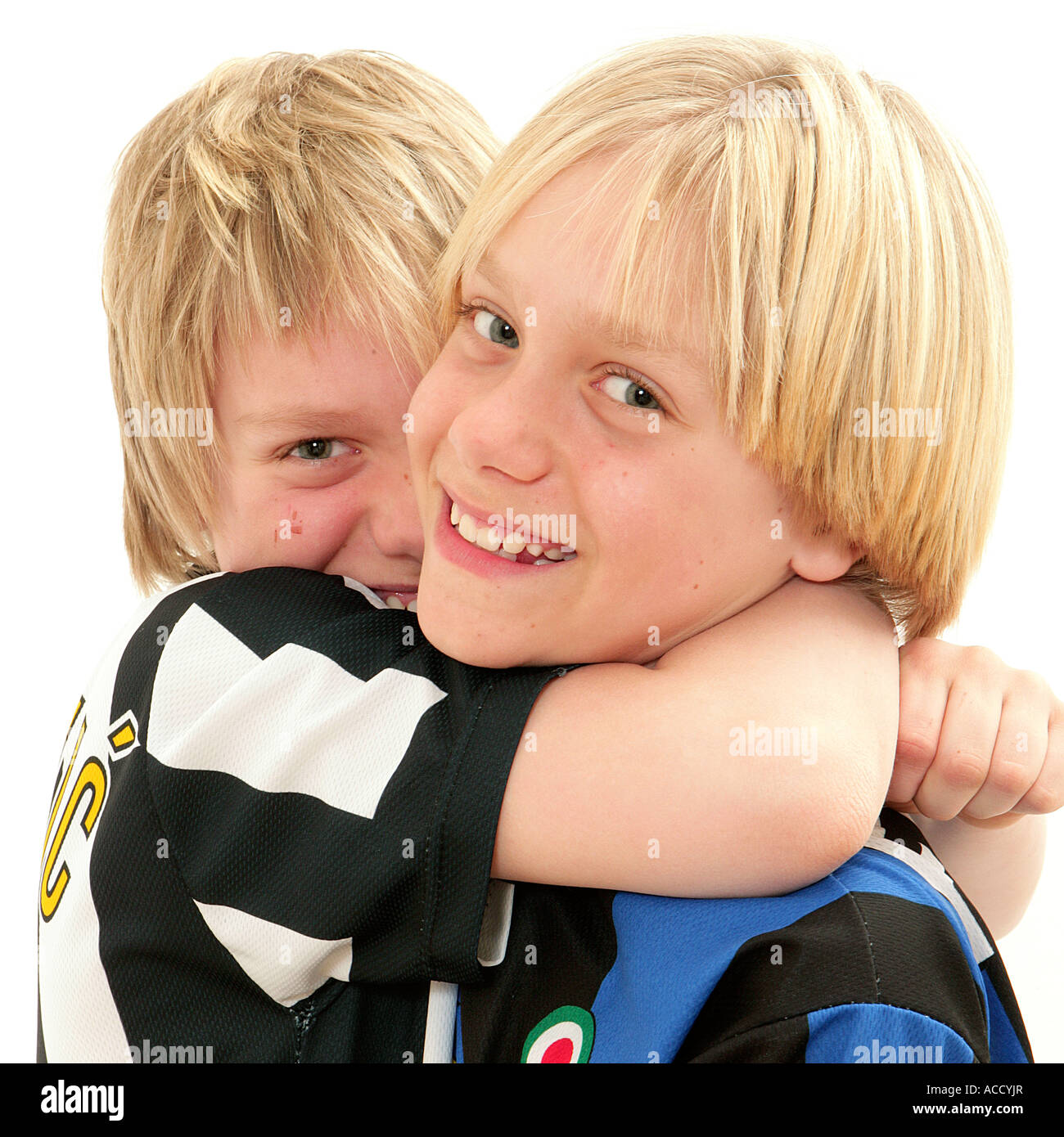 Portrait of twins Stock Photo - Alamy