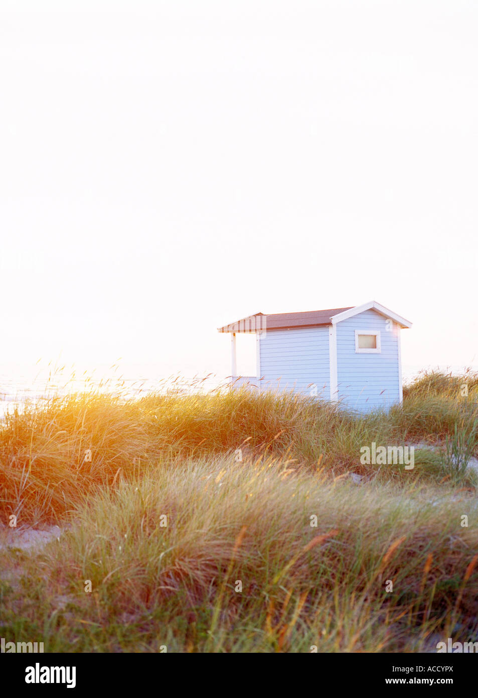 A bathing-hut on a beach Stock Photo - Alamy