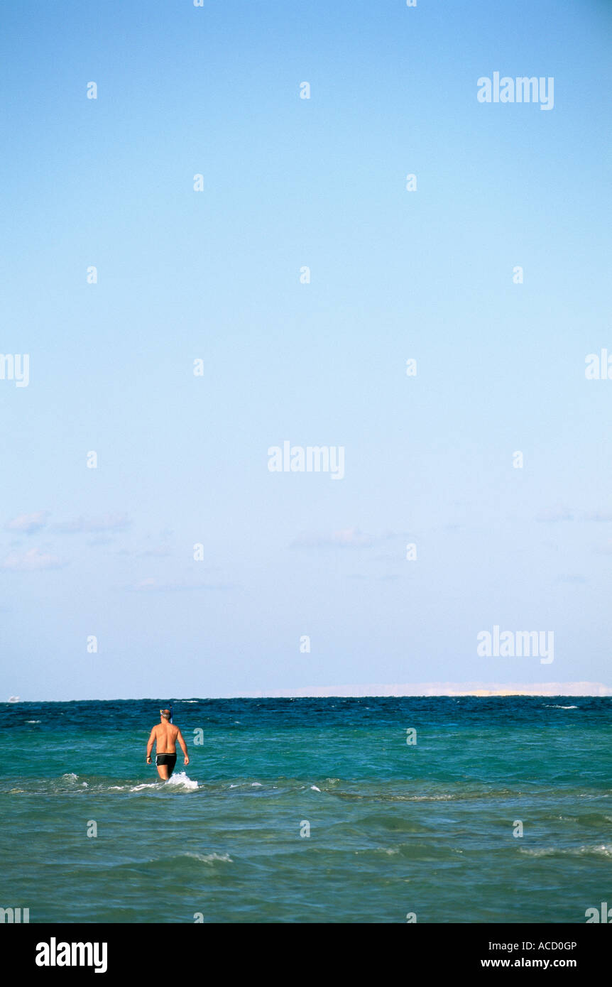A man in the sea Stock Photo - Alamy
