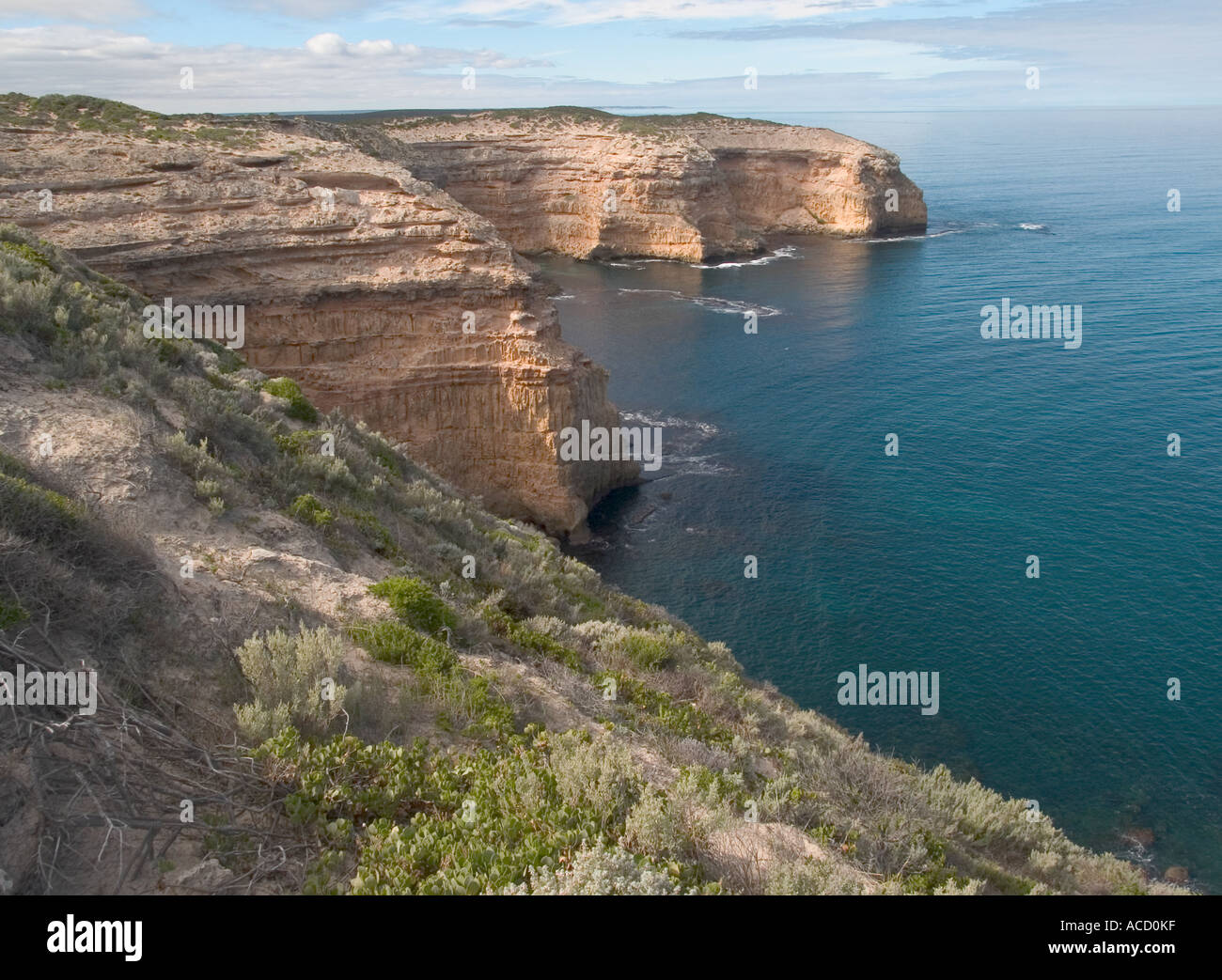 VIEW OF CLIFFS AND CABLE BAY TAKEN FROM THE GAP, INNES NATIONAL PARK ...